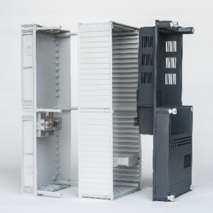 Meterkast 25D60 voor digitale meter:rug, tussenkader, deksel en ...