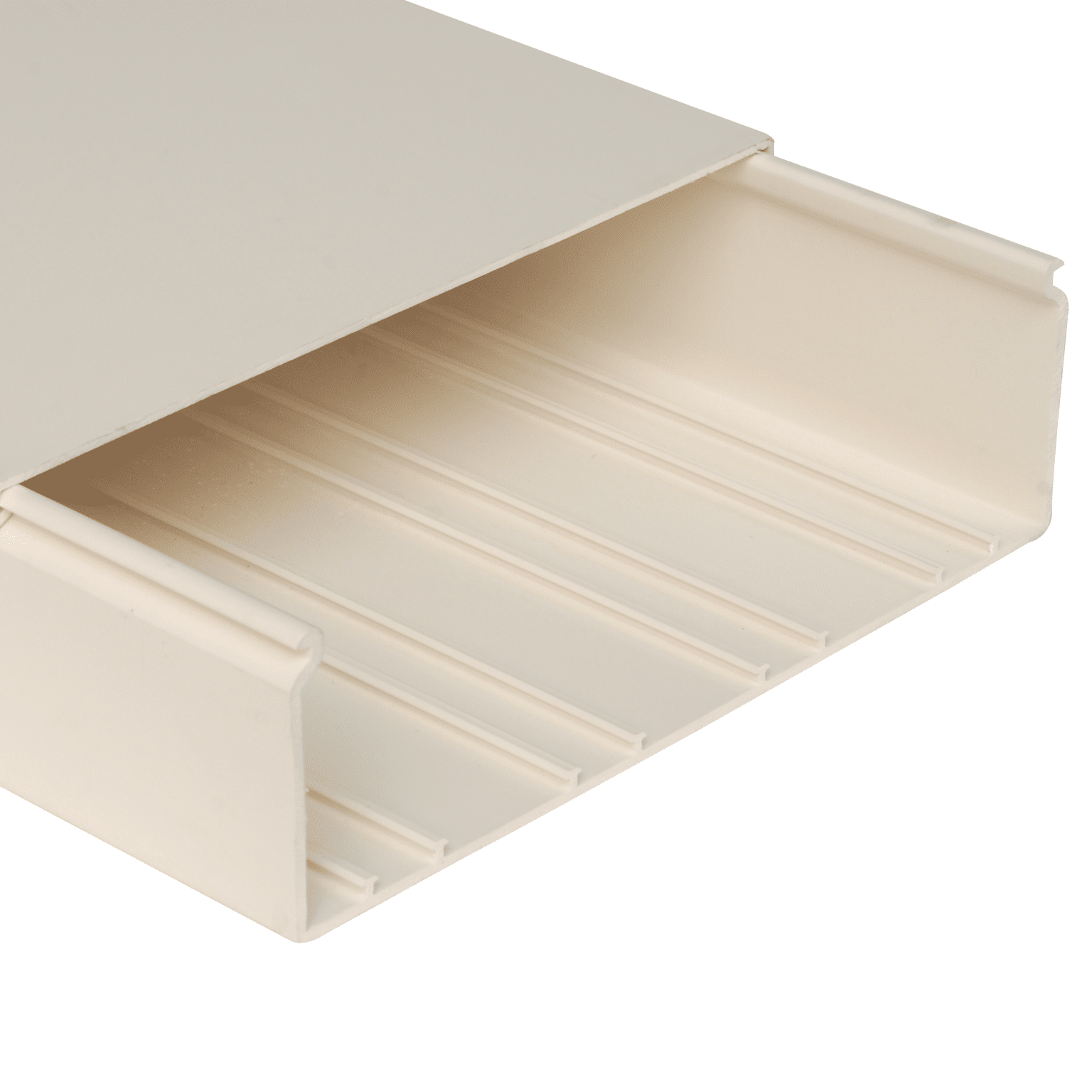 Kabelgoot met deksel PVC WIT | Bouw-Elektro